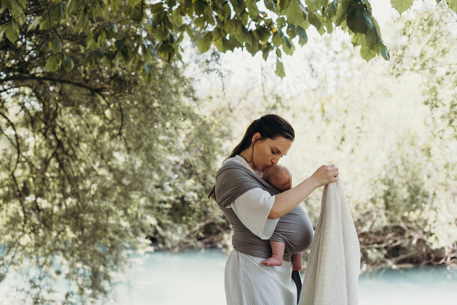 Boba Baby Wrap Carrier (Grey) | Shop Boba Baby Wrap Carrier – Boba Inc.